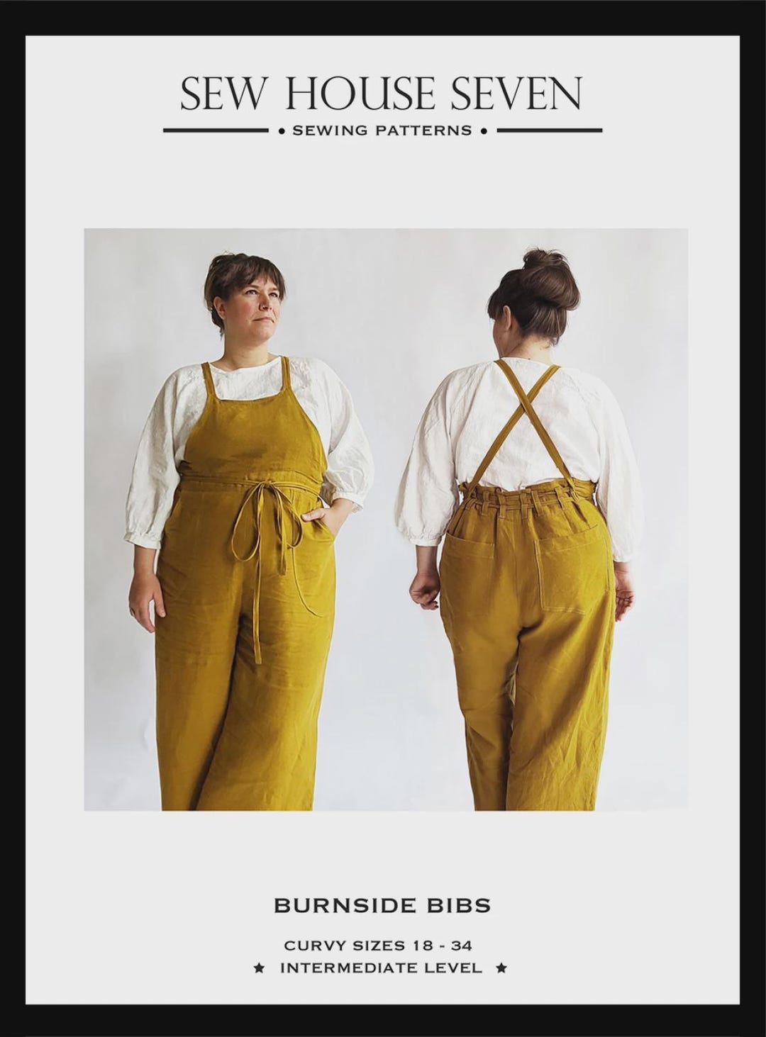 Burnside Bib Curvy Fit Pattern | SHS113C | Sizes 18-34 | Friday Pattern ...