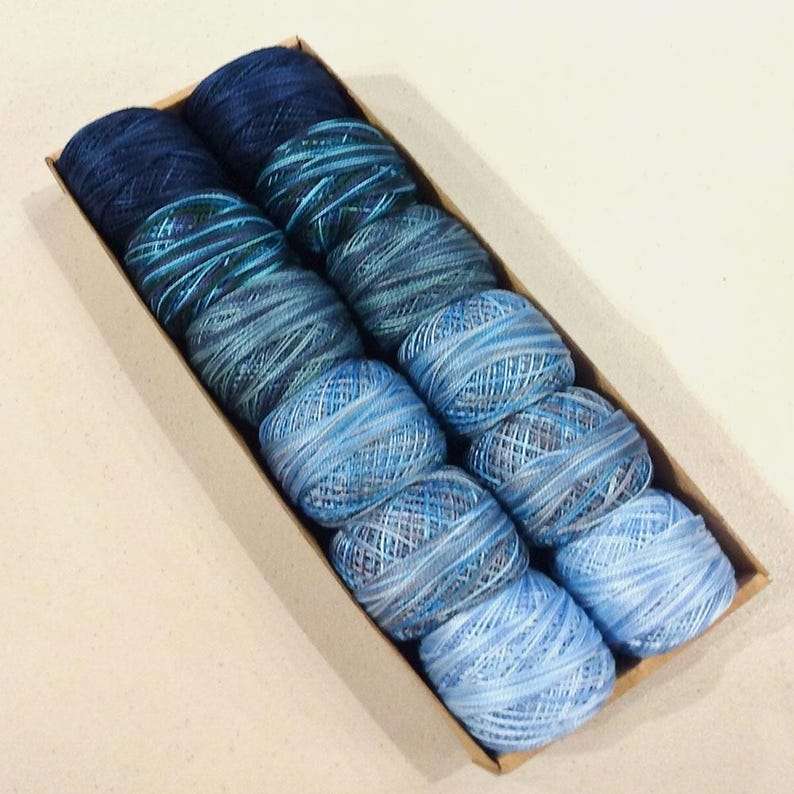 VALDANI TWO in BLUE Pearl Cotton Thread 12 Collection | Sew Embroidery ...