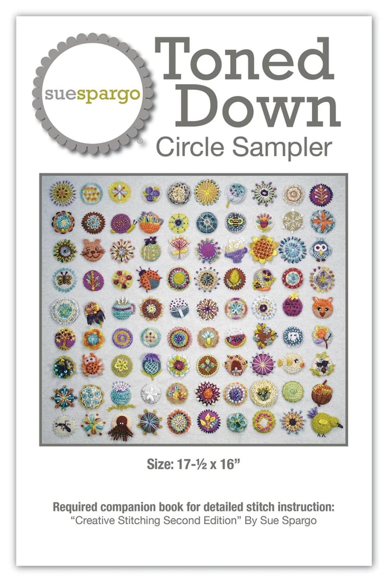 Toned Down Circle Sampler Pattern | Folk Art Quilts | Sue Spargo Folk ...