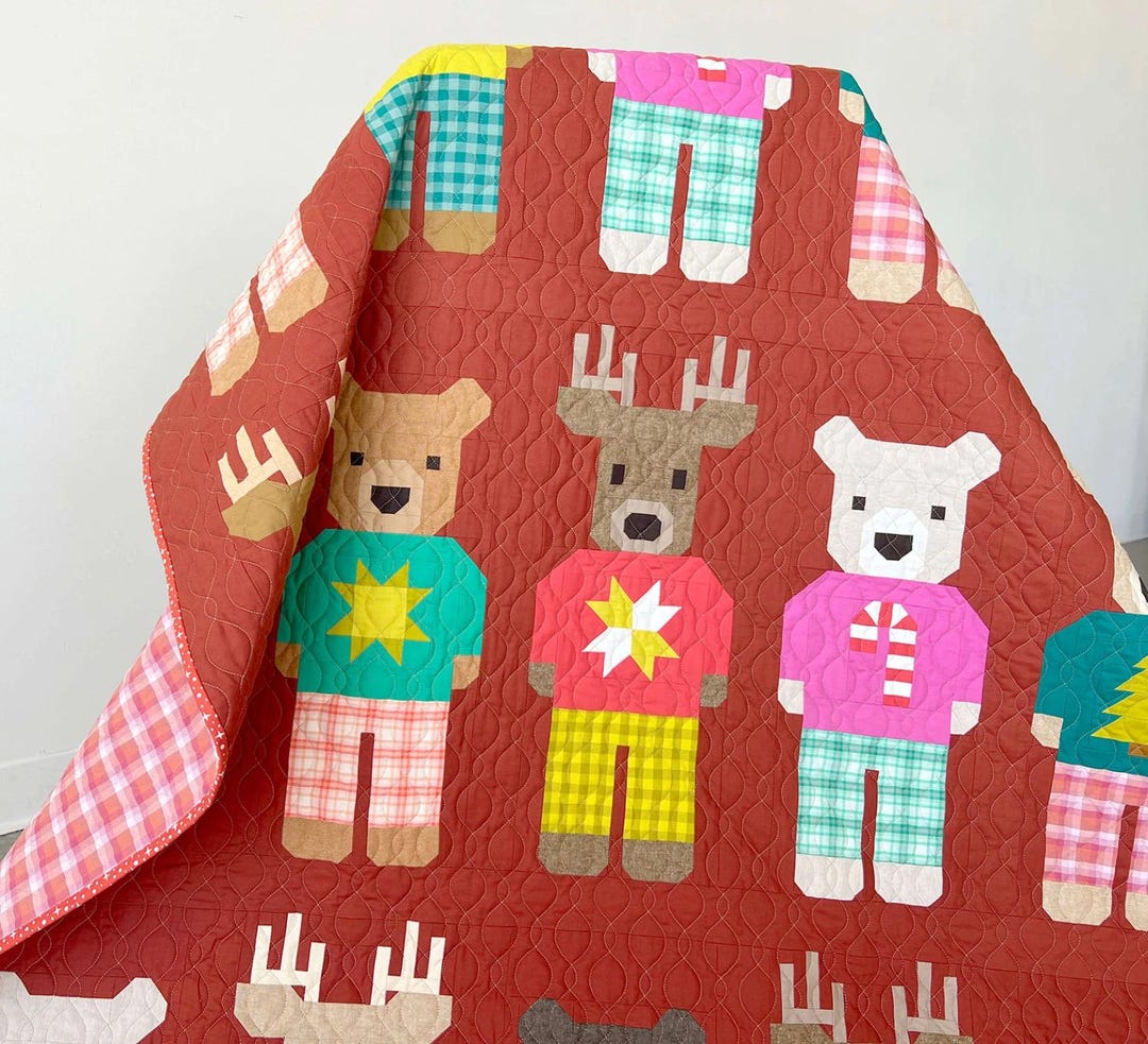 Randolph & Rudy Quilt Pattern | Multi Sizes | Elizabeth Hartman | Paper ...
