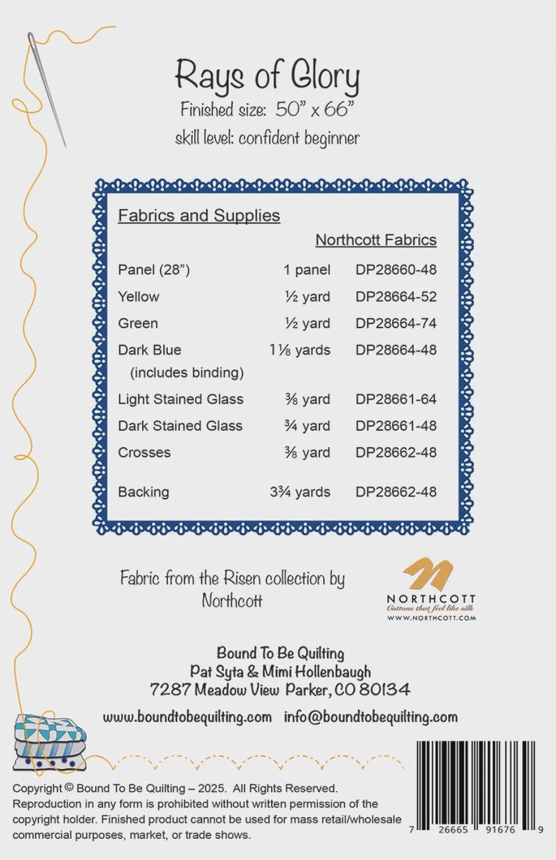 Rays of Glory Quilt Pattern | BTBQ556 | Bound to Be Quilting Mimi ...