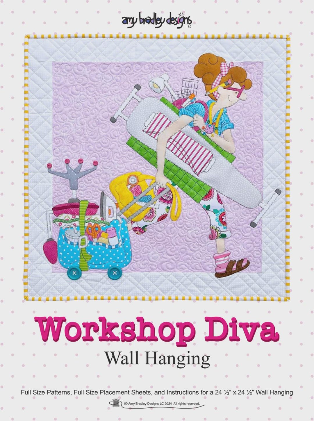 Workshop Diva Quilt Pattern | ABD306 | Amy Bradley | Wall Hanging ...