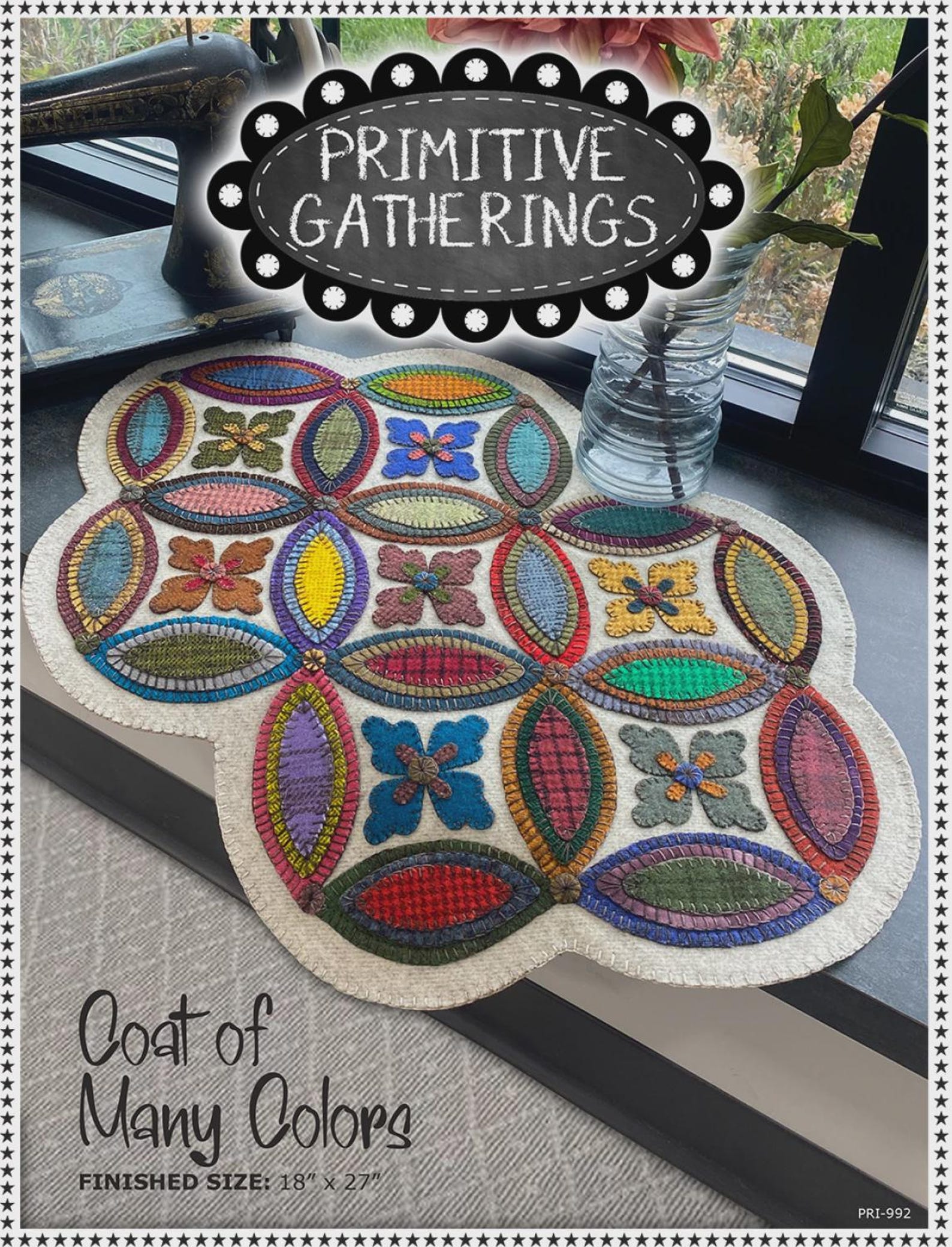 Coat of Many Colors Pattern | PRI-992 | Lisa Bongean Primitive ...