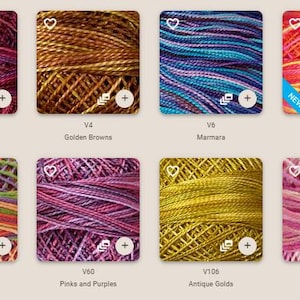 Valdani 3 Strand Floss VARIEGATED | Colors H, JP, P, S, V | Ball ...