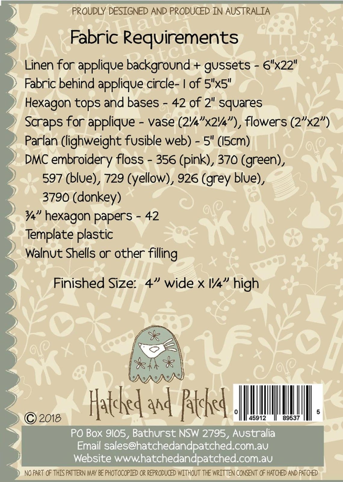 Simple Joys Pincushion 2 Patterns | Anni Downs Hatched and Patched ...