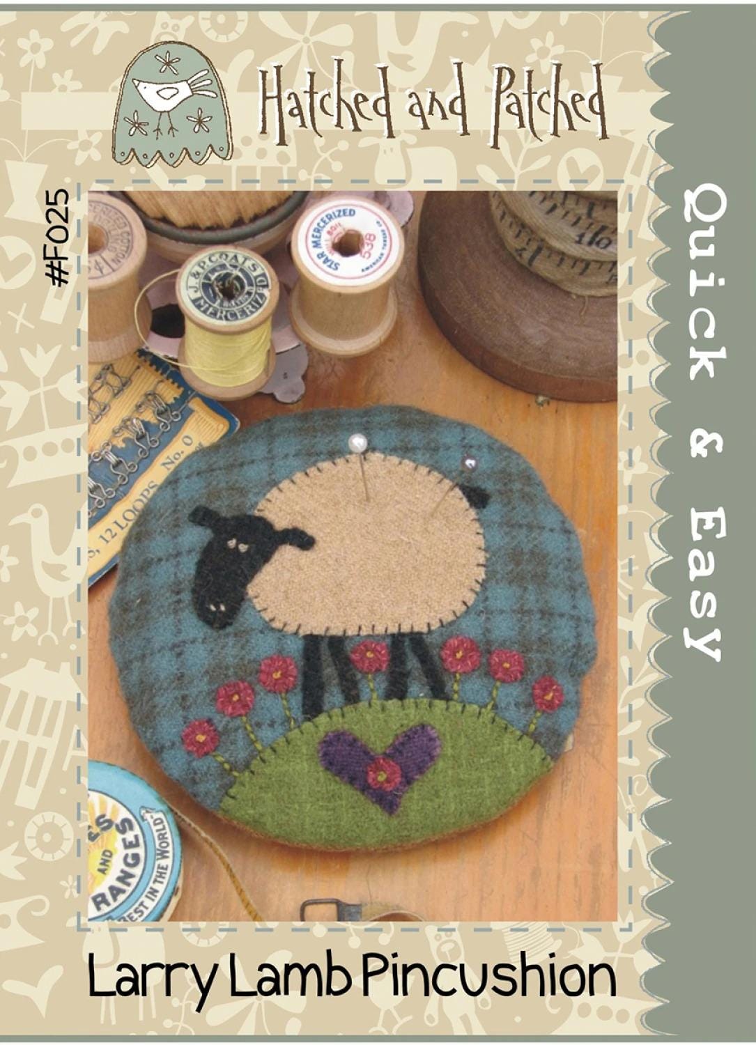 Larry the Lamb Pincushion | Pattern | Anni Downs Hatched and Patched ...