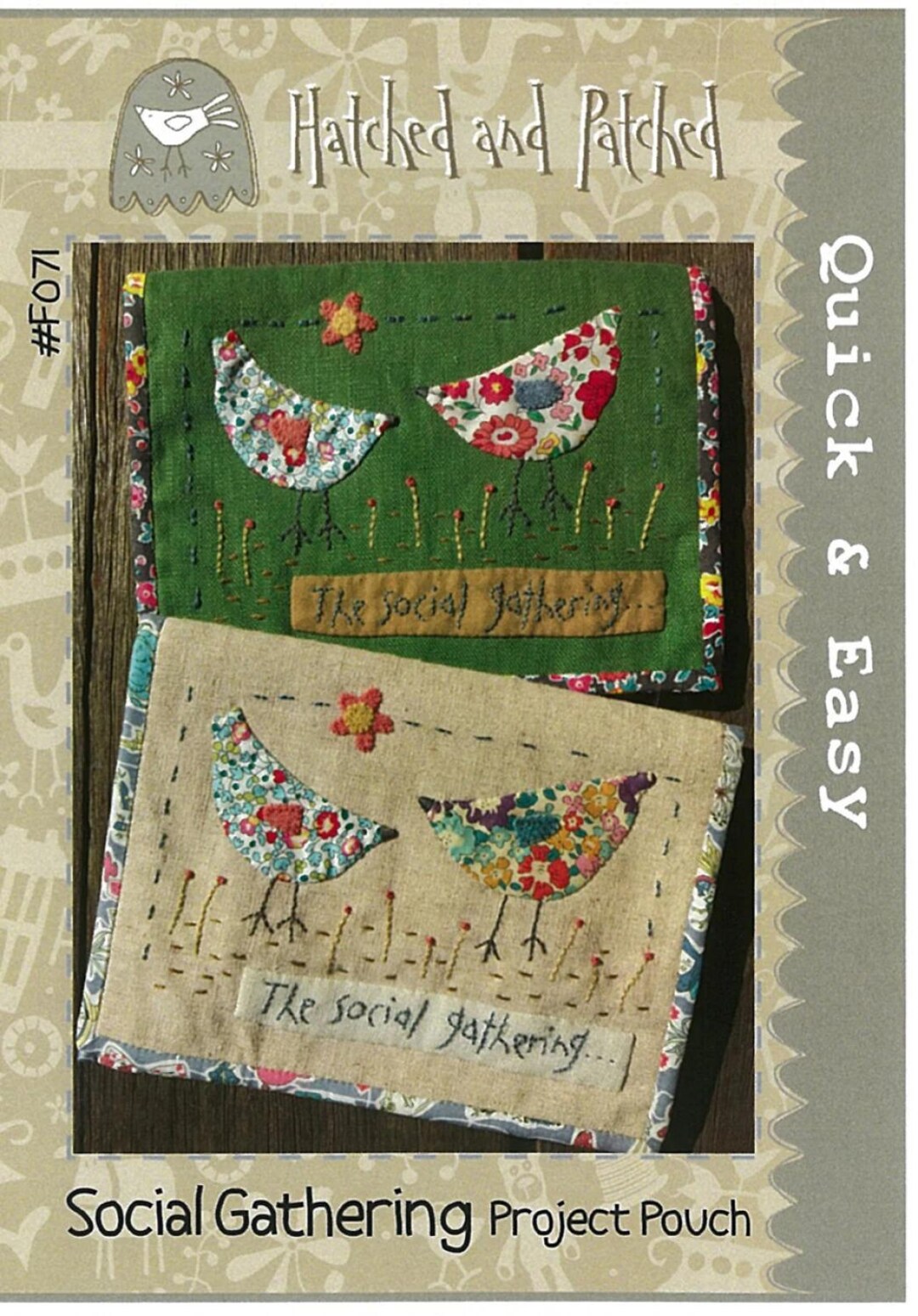 Social Gathering Project Pouch Pattern | Anni Downs Hatched and Patched ...