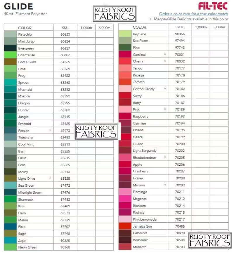 KING GLIDE Thread Singles A - CEL | Single Spools 5500yds | Fil-tec ...
