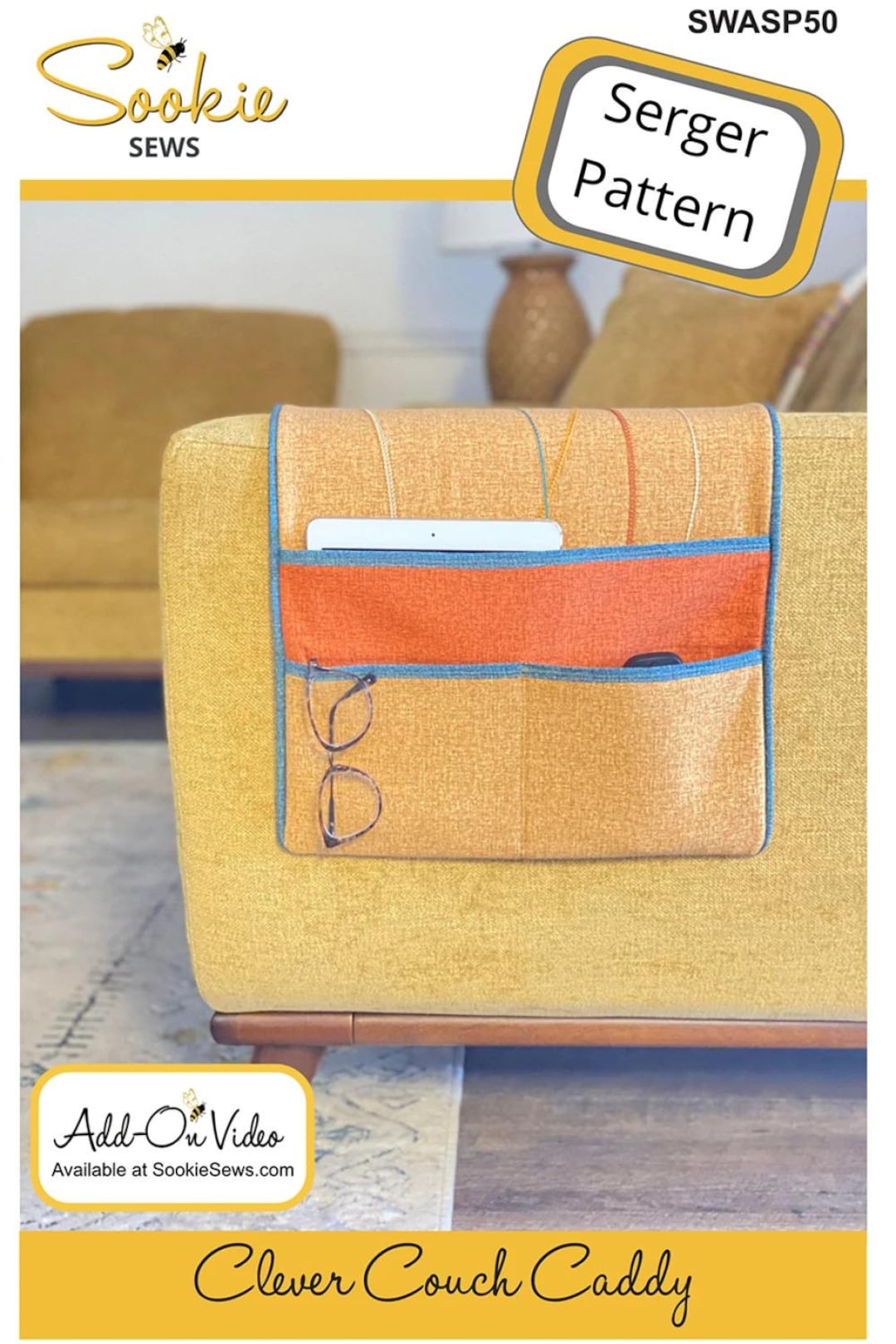 Clever Couch Caddy Serger Pattern | SWASP50 Sookie Sews Sue O'very ...