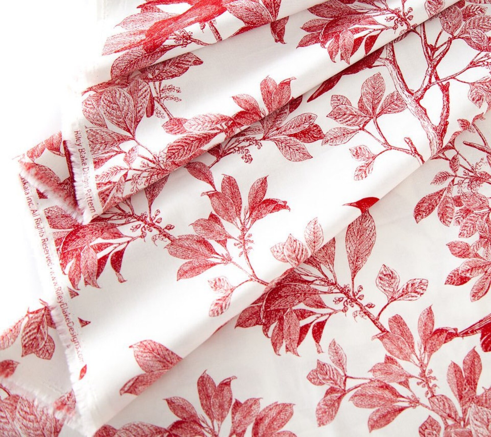 CLASSIC CASKATA Birds Red BTY Yard 1/2 Yard 1/4 Yard - Etsy