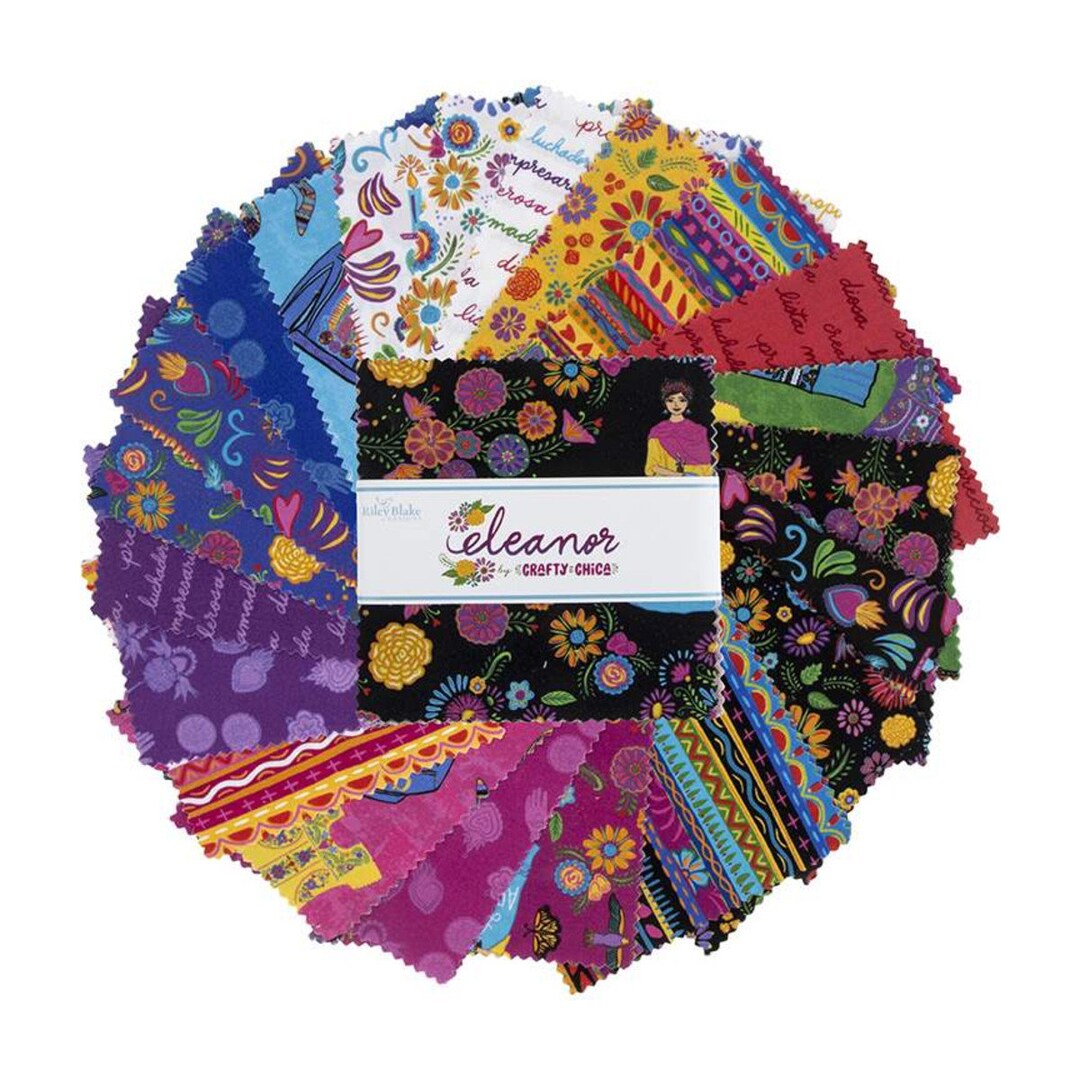 ELEANOR Stacker 5" Charm Pack Riley Blake Designs Modern Brights ...