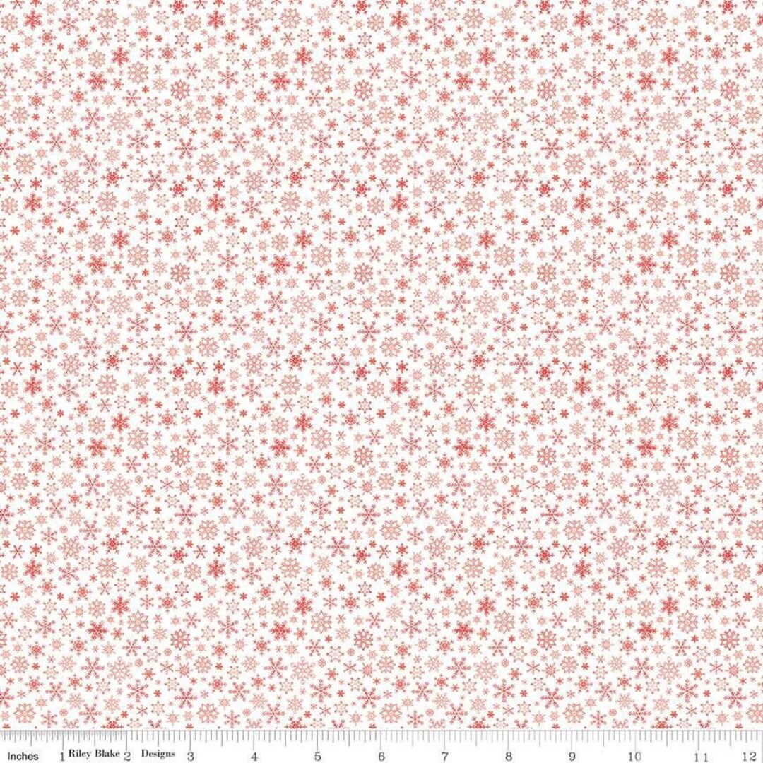 PEACE on EARTH Snowflakes Wide Back 108" White | Half Yard Yard | Red ...