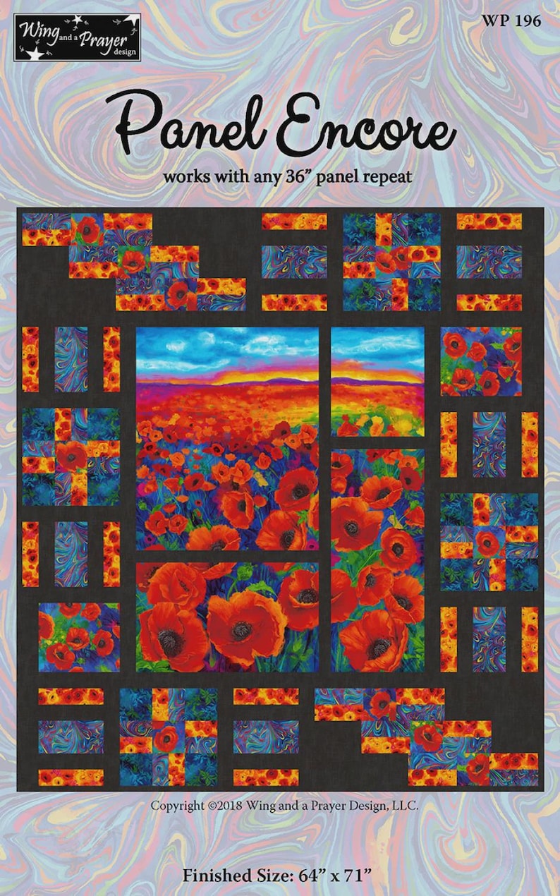 Panel Encore Quilt Pattern | WP196 | Jenny Foltz Wing and A Prayer ...