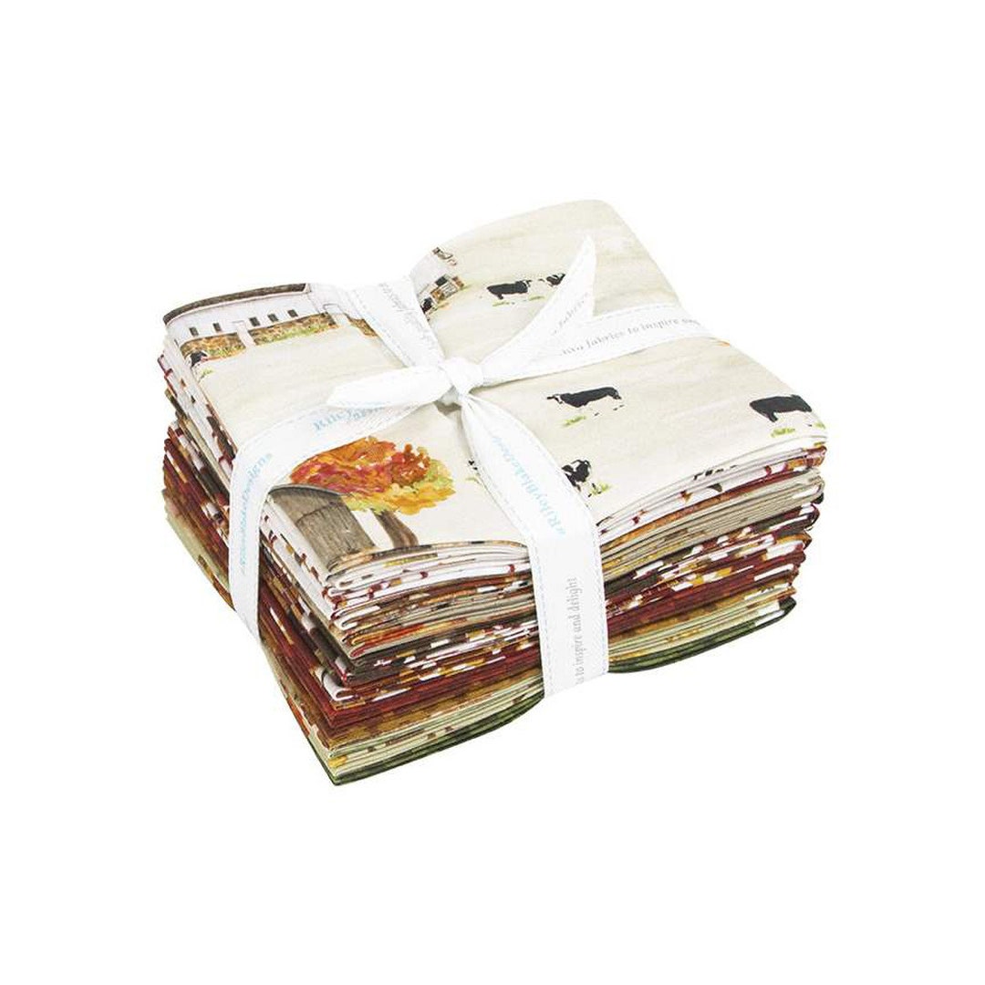 FALL BARN QUILTS Fat Eighths Bundle F8 16 Pieces | Riley Blake Designs ...