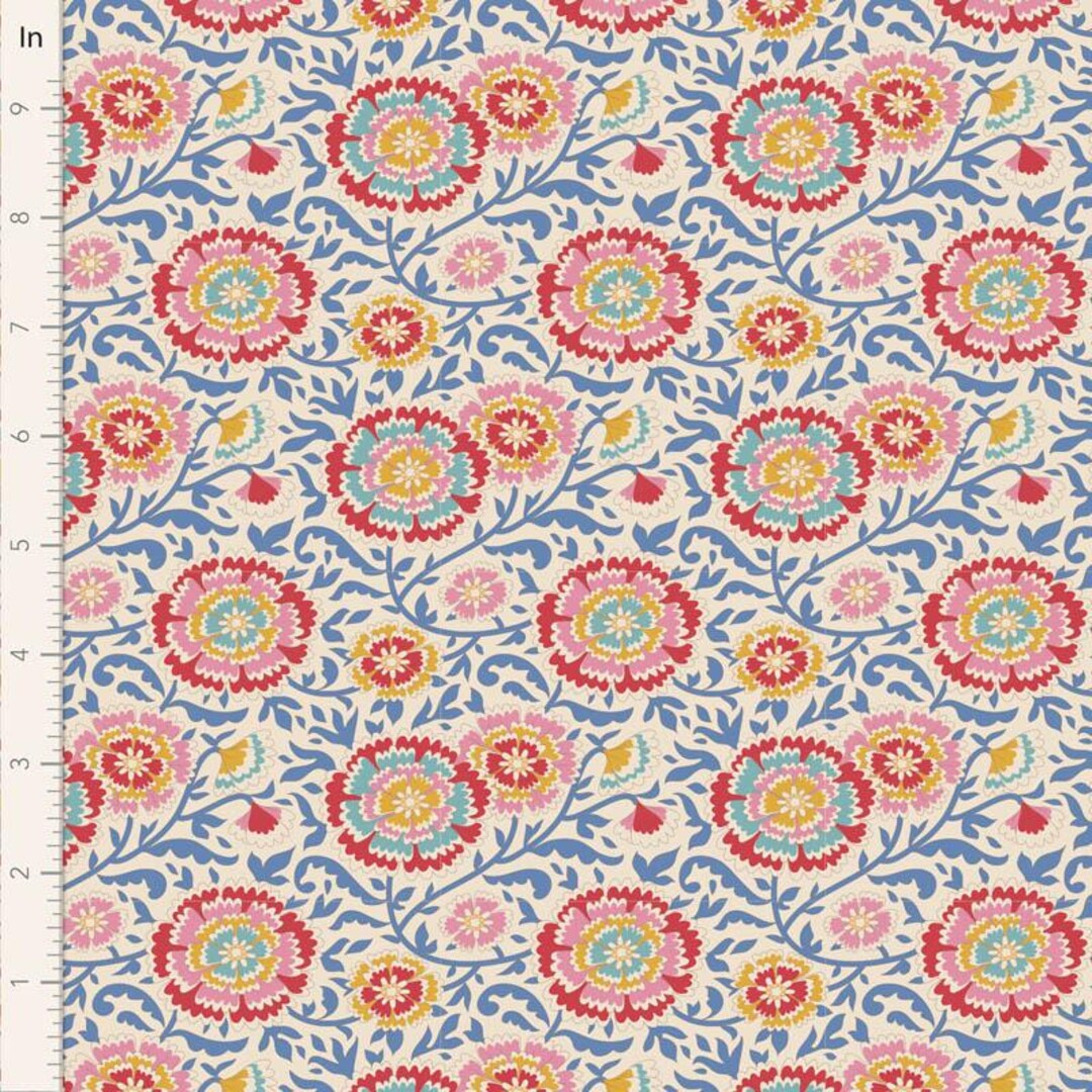 JULIBEE Elodie Blue Tilda Fabrics 100560 | Half Yard | Tone Finnanger ...