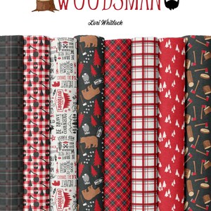 Woodsman Plaid BLACK | Lori Whitlock Riley Blake Designs | Outdoor ...