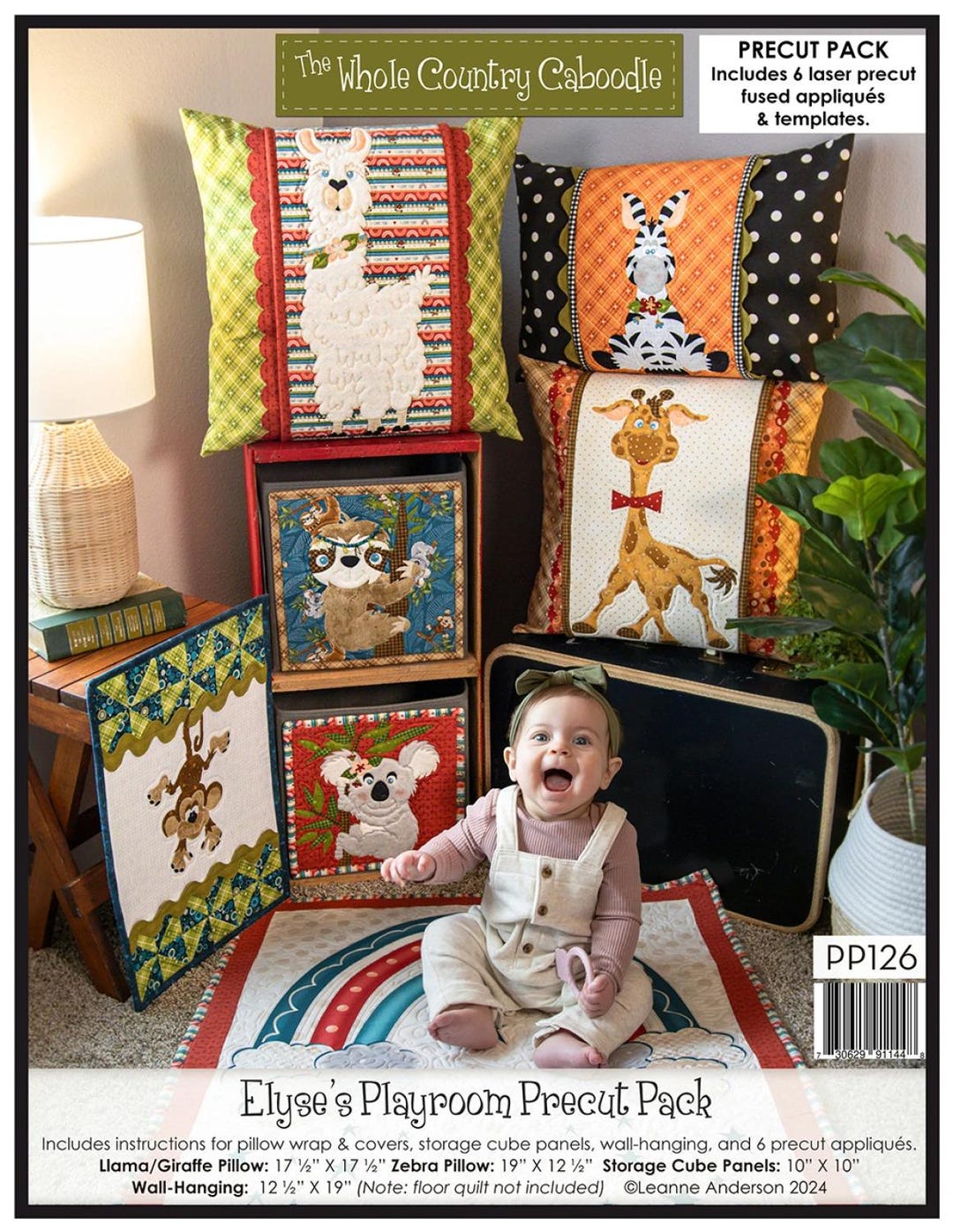 Elyse's Playroom Precut Pack | Leanne Anderson | Applique Kit Pillow ...