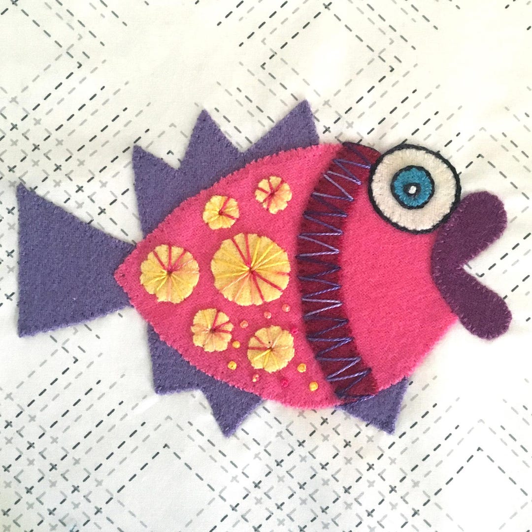 Wendy Williams LITTLE FISH Felt Kits Thread Options | Pre-cut Wool ...