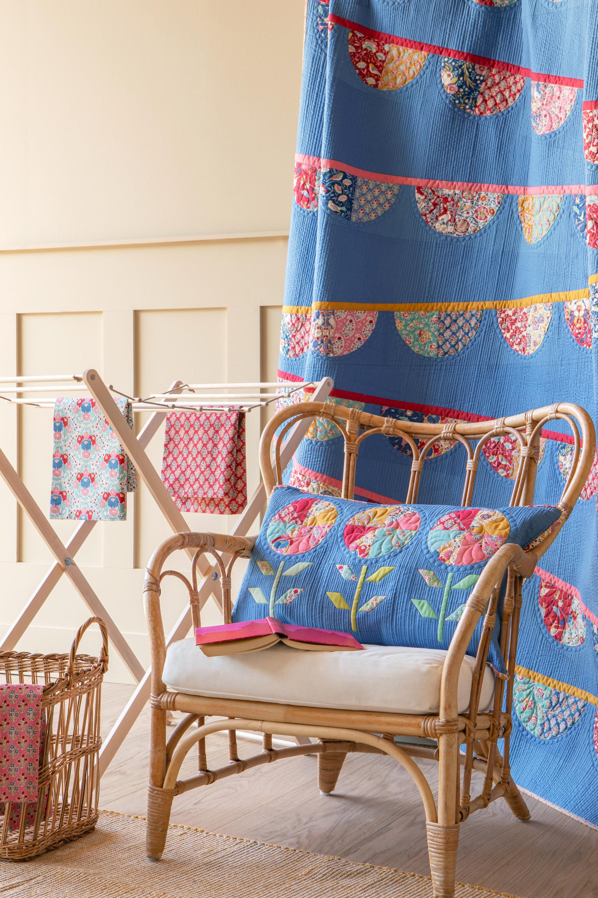 JULIBEE Bird Tree Blue Tilda Fabrics 100554 | FQ Half Yard | Tone ...