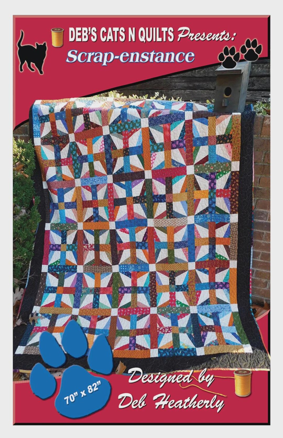 Scrap-enstance Pattern | # DH2501 | Deb's Cats N Quilts Deb Heatherly ...