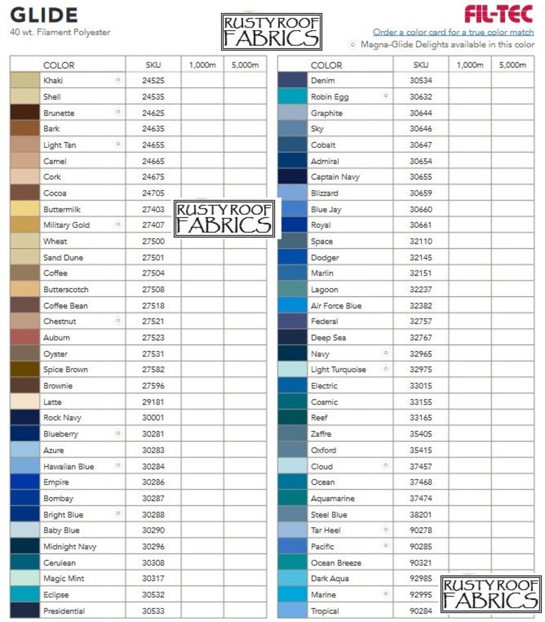 100 GLIDE Thread Spools Bulk FREE Ship U Choose Colors Mini 1100yds ...