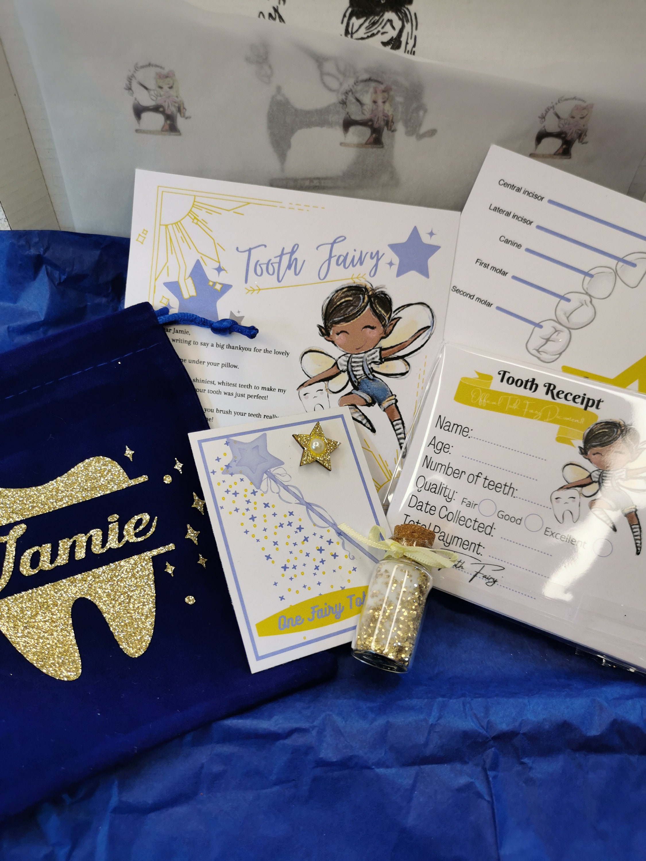 Tooth Fairy Pack, Boys Tooth Fairy Pack, Children's Gifts, Personalised ...
