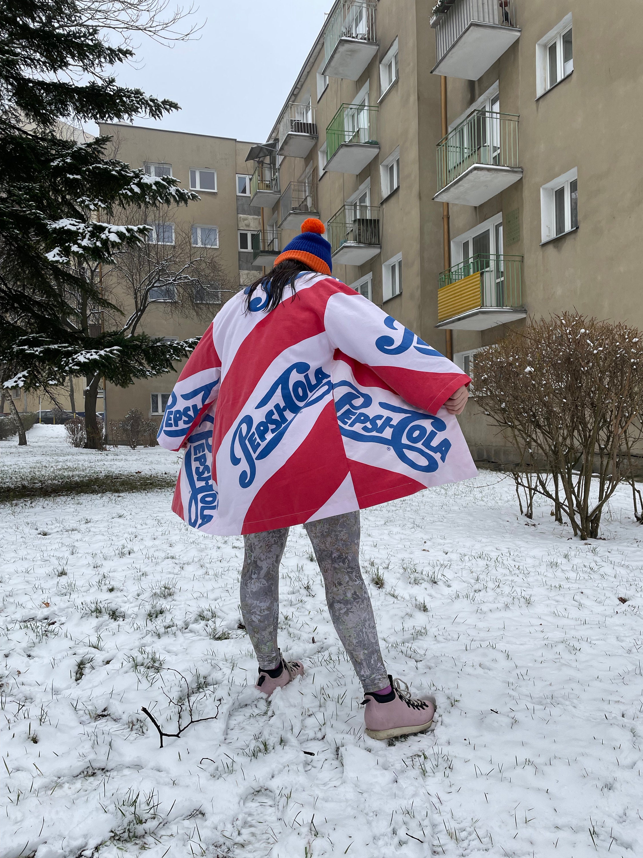 Pepsi Kimono Robe - Etsy