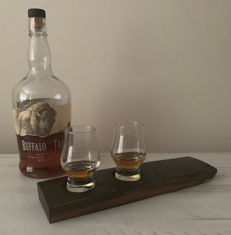 Authentic Bourbon Barrel Whiskey Flight Boards With Optional Glassware ...