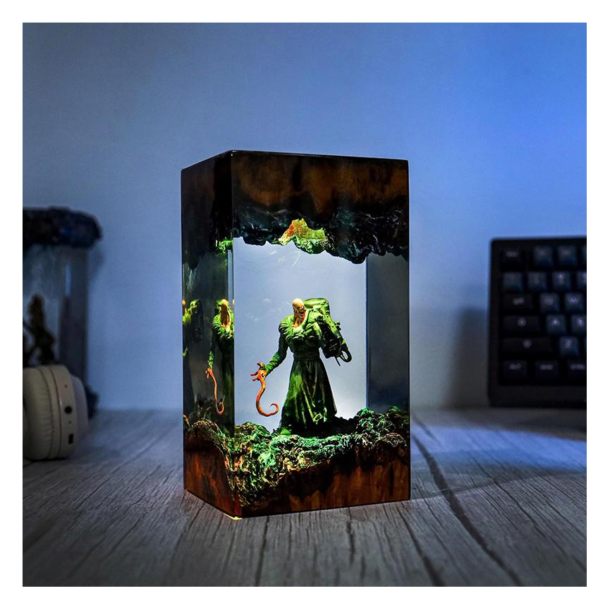 Neme.sis From Reside.nt Evil Resin Lamp, Handmade Epoxy Lamp, Zombies ...