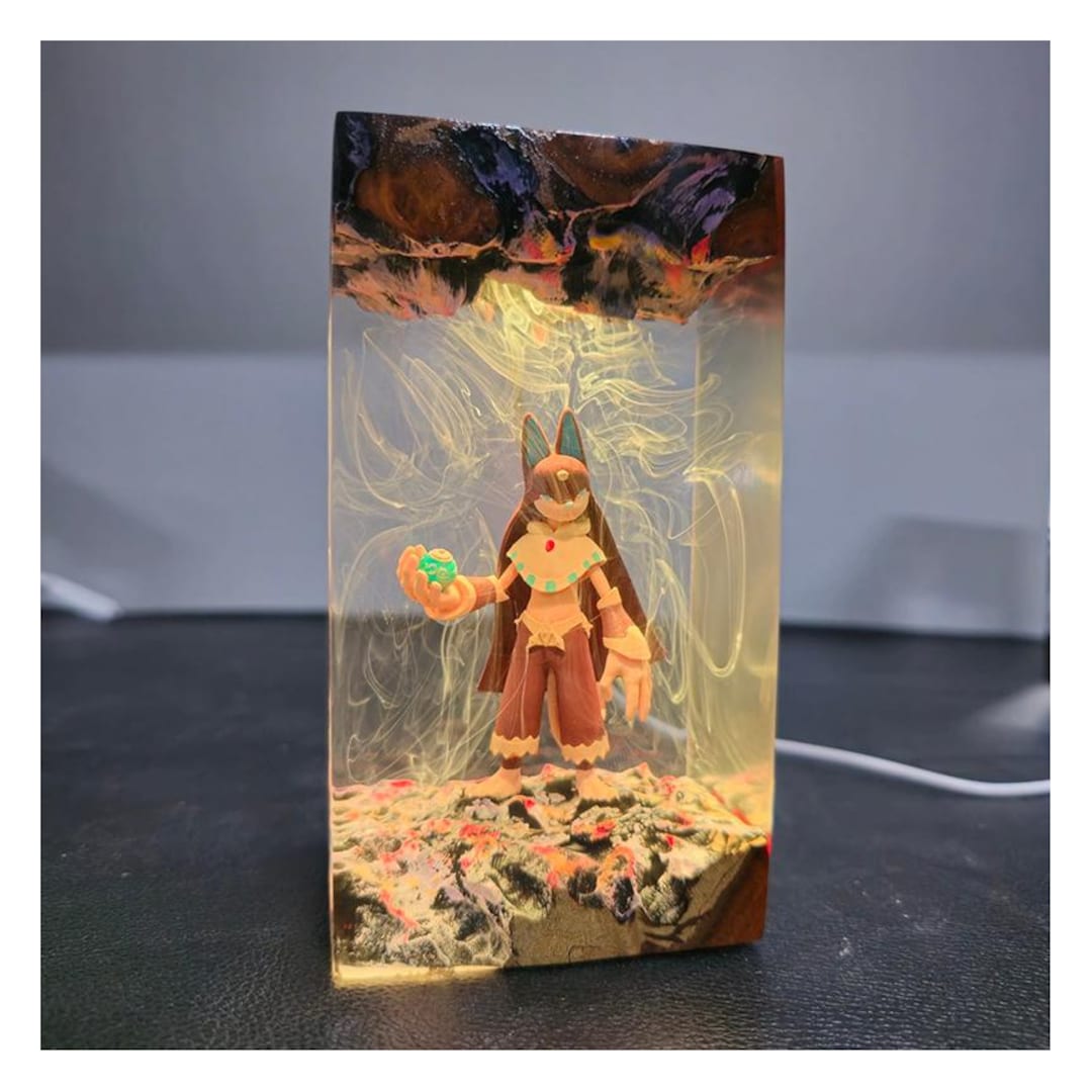 Pal.world Anubis Figure, Custom Palworld Resin Lamp, Epoxy Lamp Decor ...