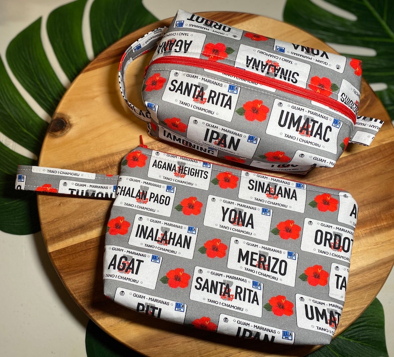 Guam Villages License Plate Pattern Box/pouch Bag - Etsy