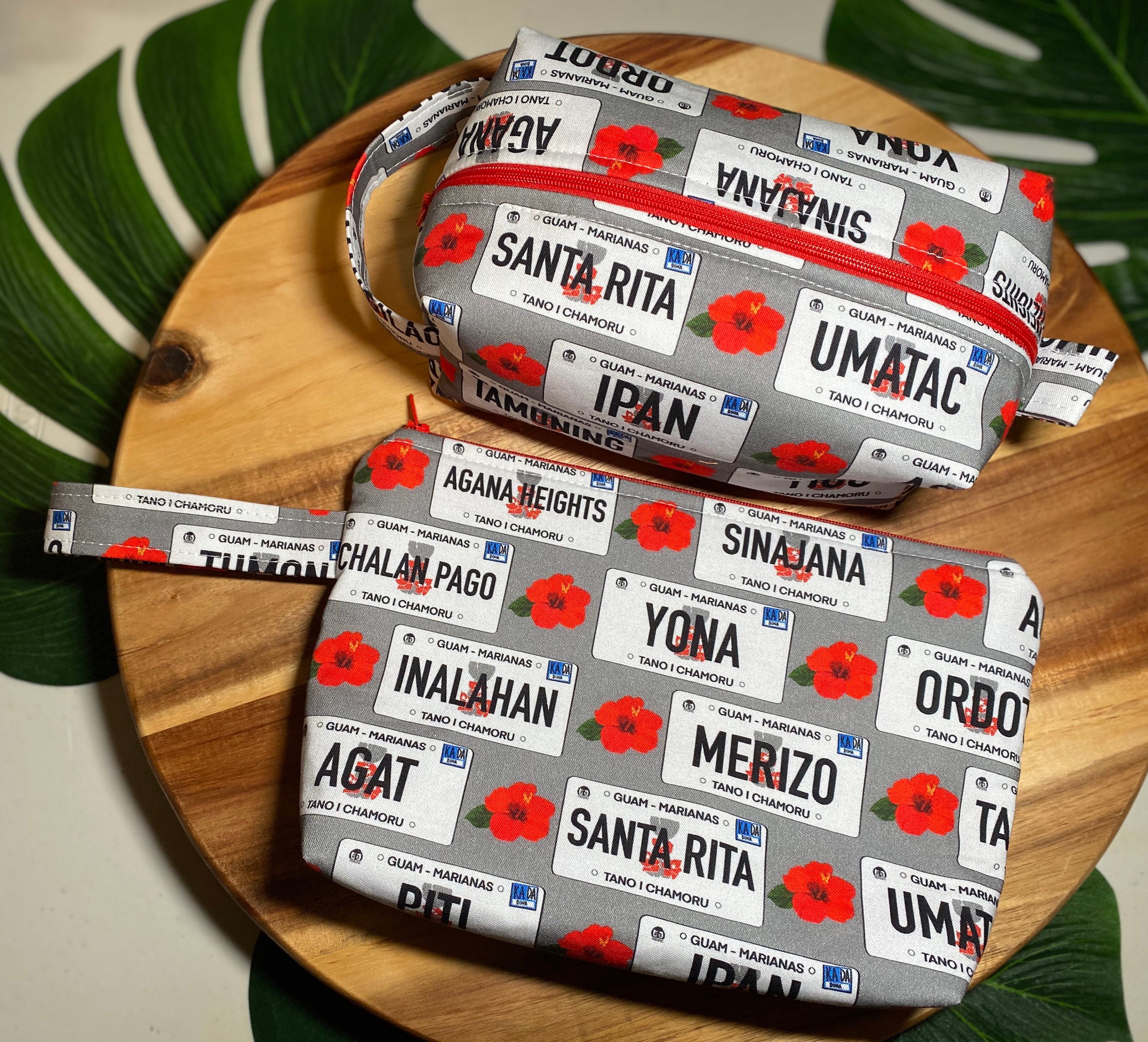 Guam Villages License Plate Pattern Box/pouch Bag - Etsy