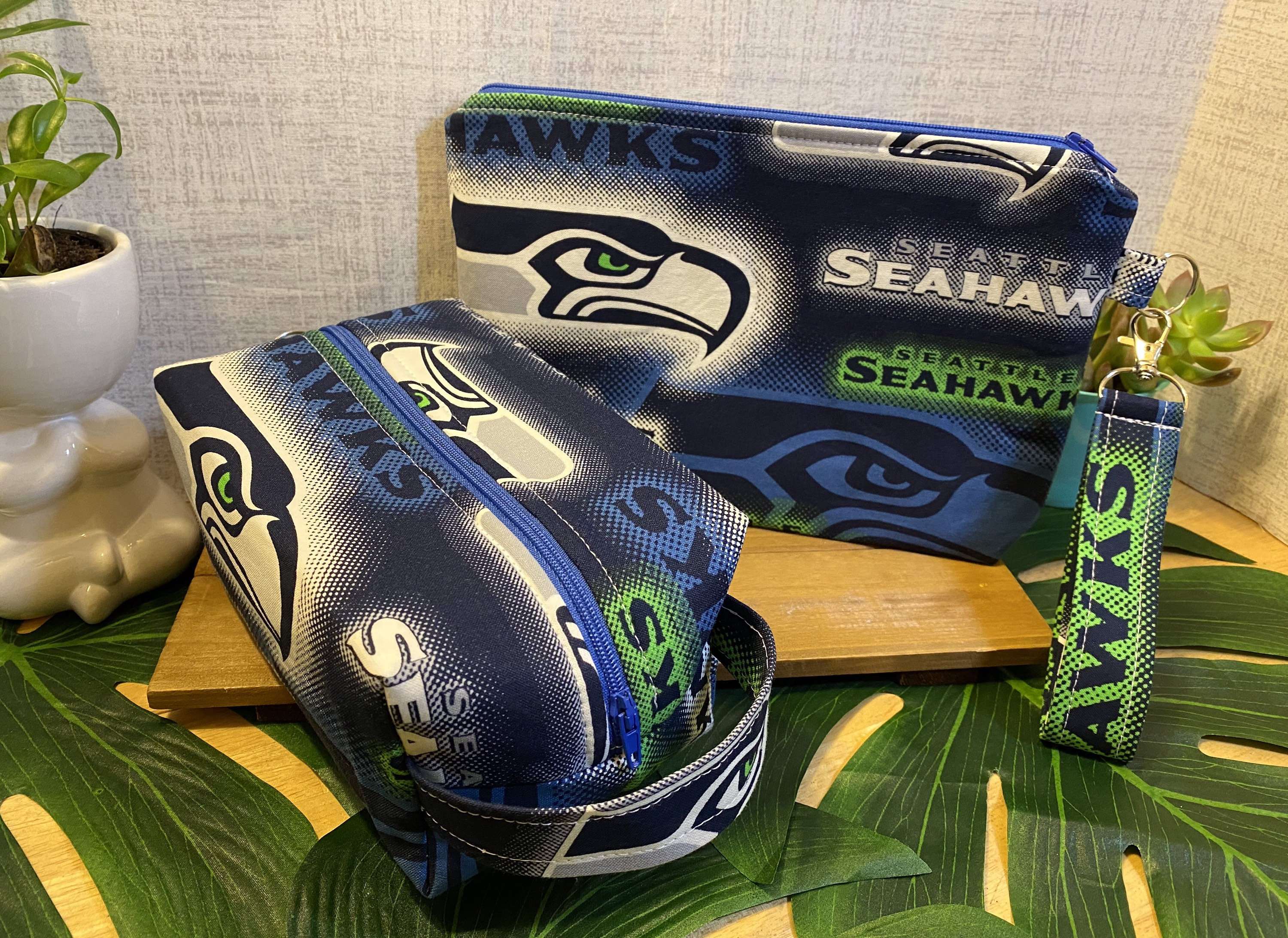 Seattle Seahawks Pattern Box/pouch Bag - Etsy