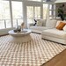 Beige and White Checkered Rug Moroccan Checkered Rug Beige - Etsy