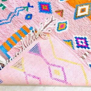 Pink Moroccan Rug, Custom Made Moroccan Carpet, Orange & Pink Rug ...