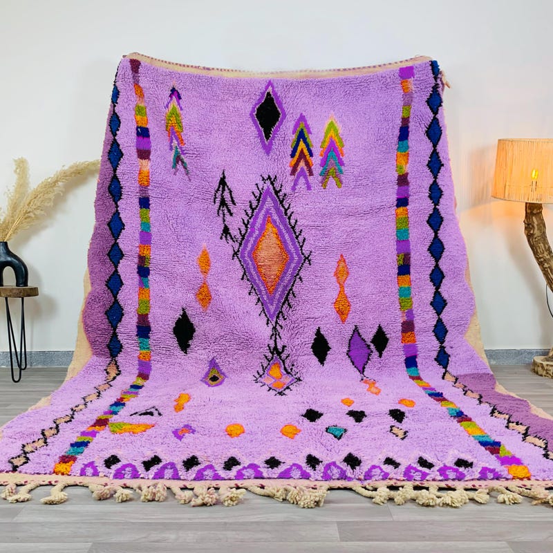 Purple Shaggy Carpet - Etsy