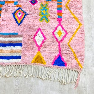Pink Moroccan Rug, Custom Made Moroccan Carpet, Orange & Pink Rug ...