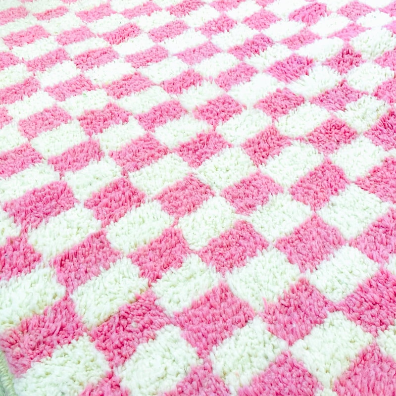 Checkered Rug - Etsy