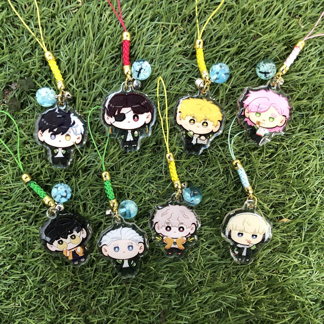 WB Phone Charms 1.5glitter Epoxy Sakura, Hajime, Kaji, Suo, Nirei ...
