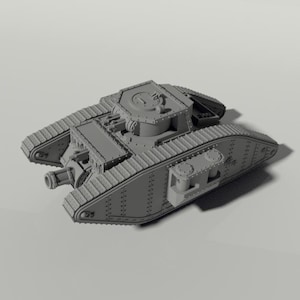 Grim MKIV markador Heavy Battle Tank Modular Grim Prints FDM Printed ...
