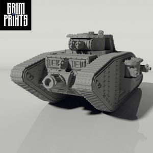 Grim MKIV markador Heavy Battle Tank Modular Grim Prints FDM Printed ...