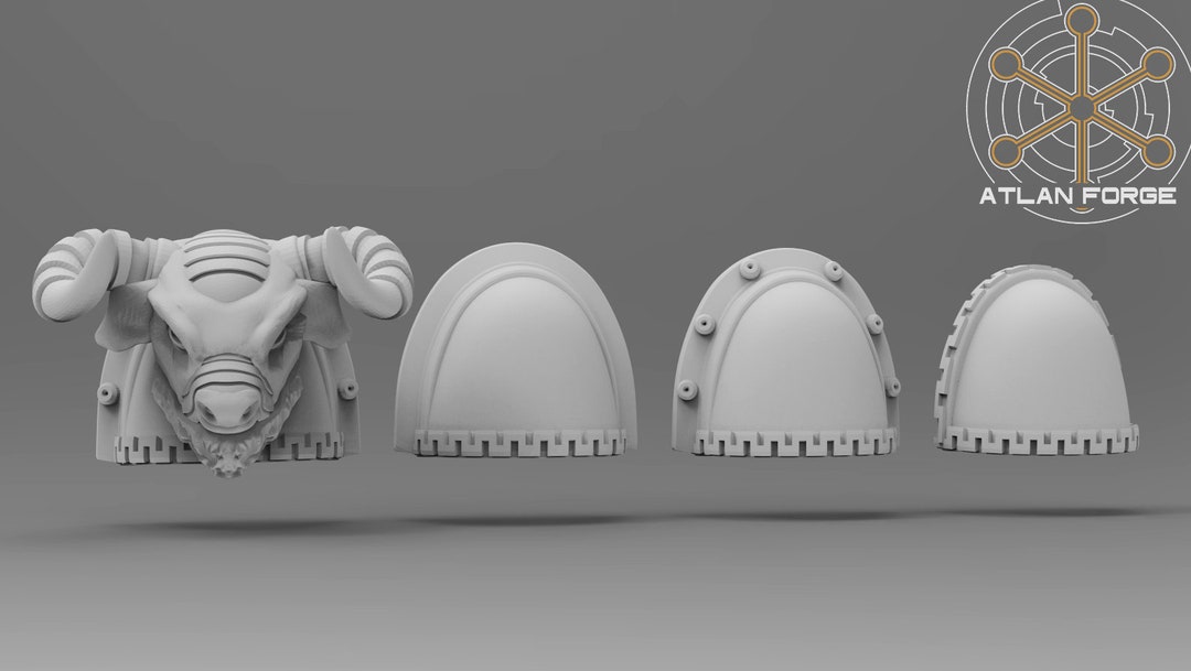 Minoan Mages Marine Shoulderpads Pack of 12 Atlan Forge - Etsy