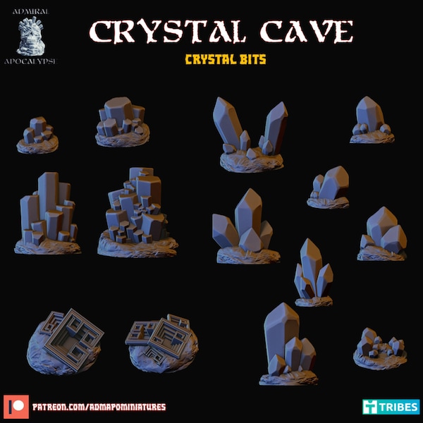 3d Printed Crystal Cave - Etsy
