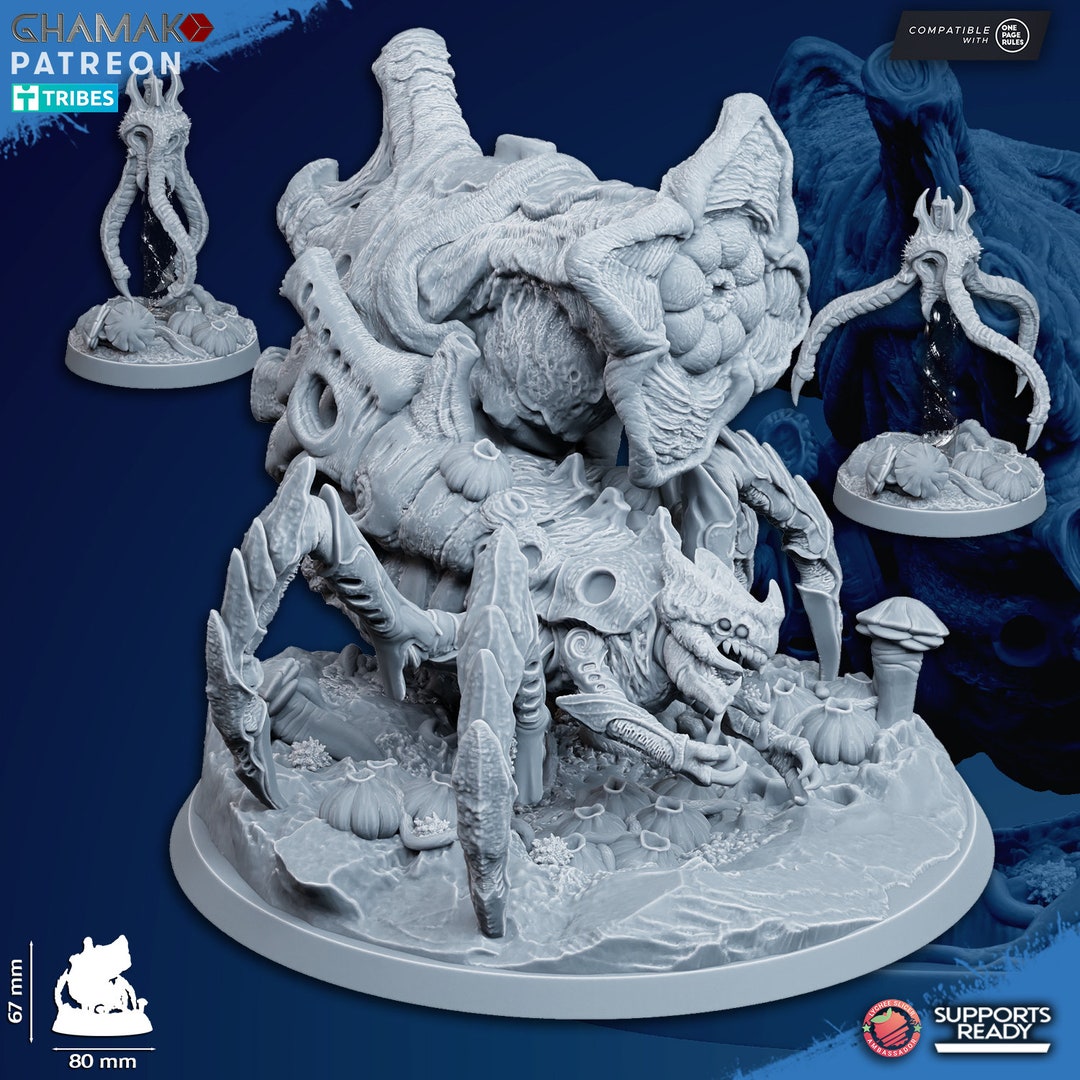 Spore Spitter Cosmic Devourer Ghamak 3D Printed Tabletop Miniature - Etsy