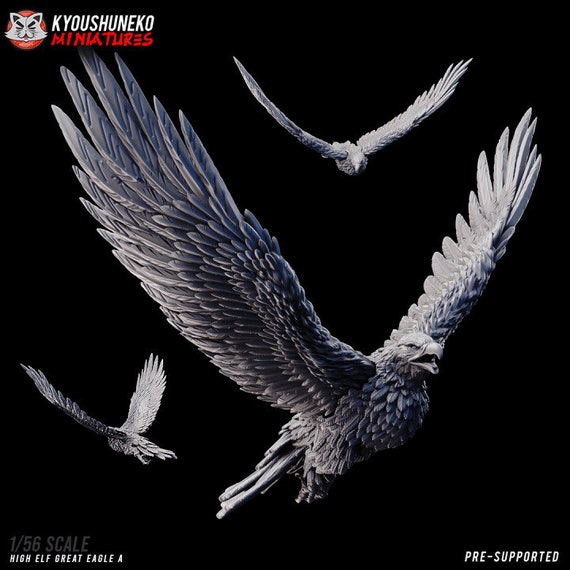 High Elf Army Great Eagle Kyoushuneko Miniatures 3D - Etsy