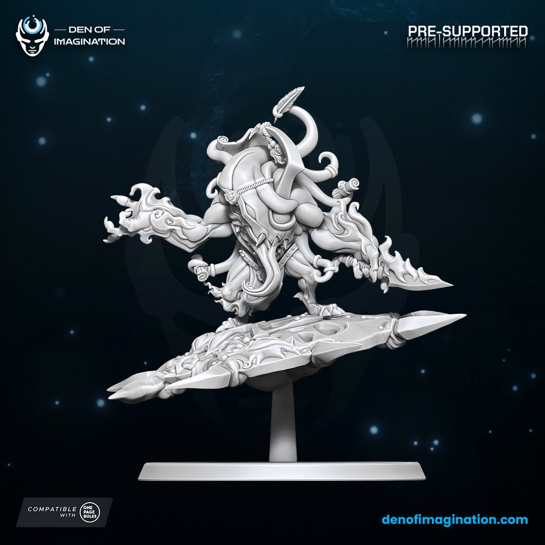 Arcane Caster on Disc • Den of Imagination • 3D Printed Tabletop ...