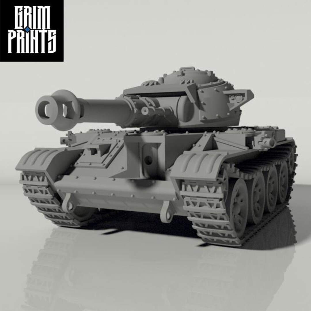 Grim T-54 Main Battle Tank • Modular • Grim Prints • FDM Printed ...