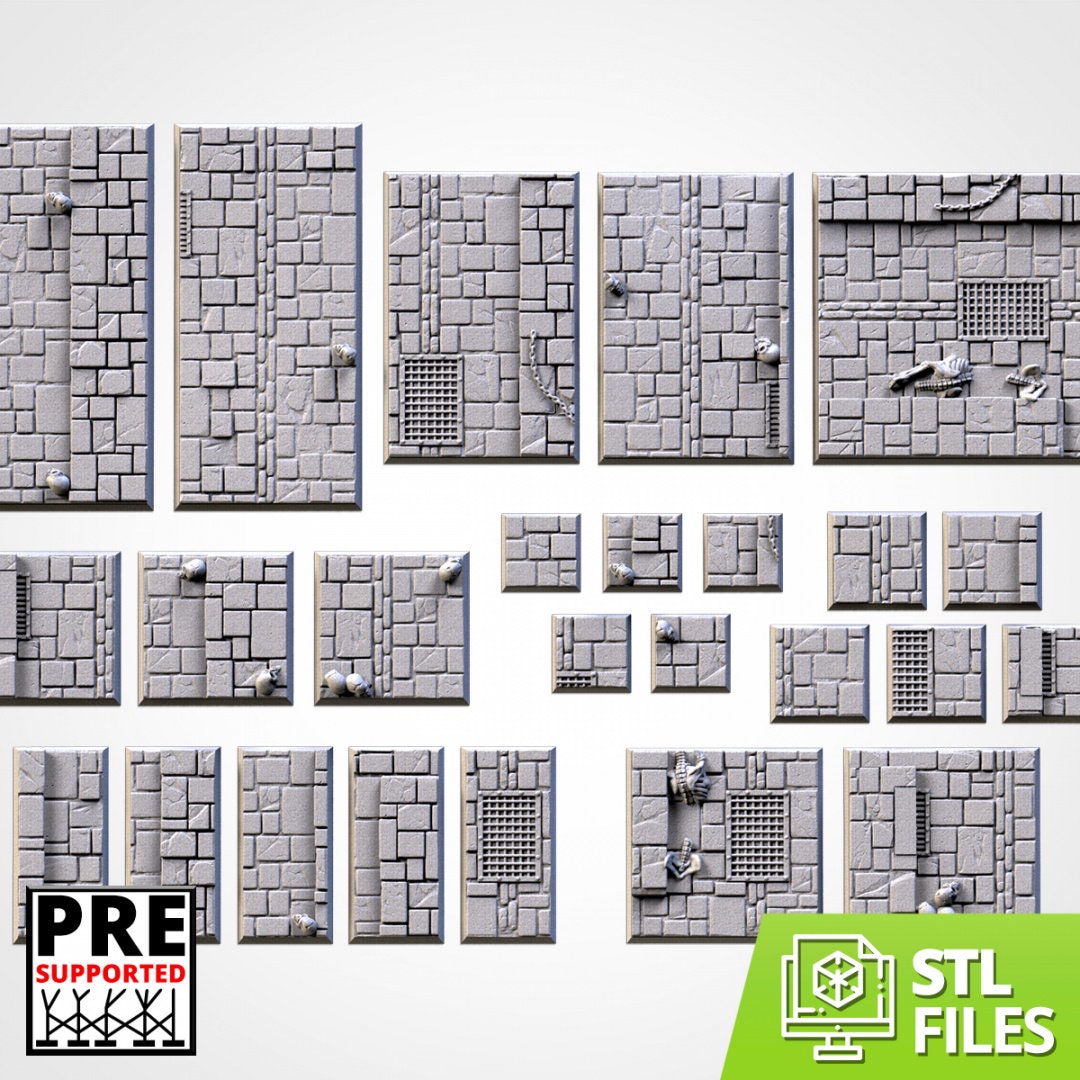 Dungeon Thematic Bases Square Version Txarli Factory - Etsy