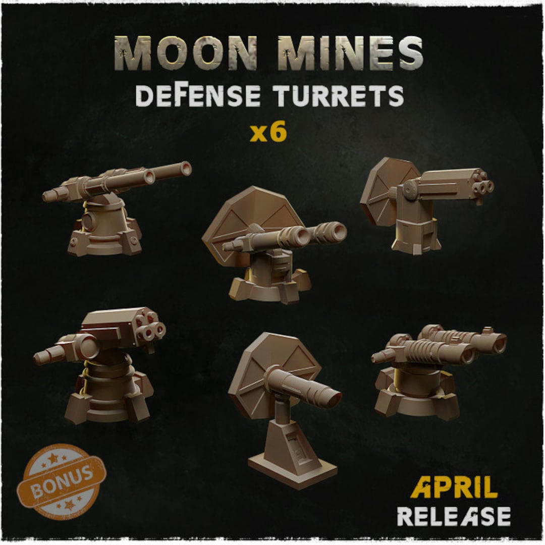 Defense Turrets • Terrain • Zabavka Workshop • 3D Printed Tabletop ...
