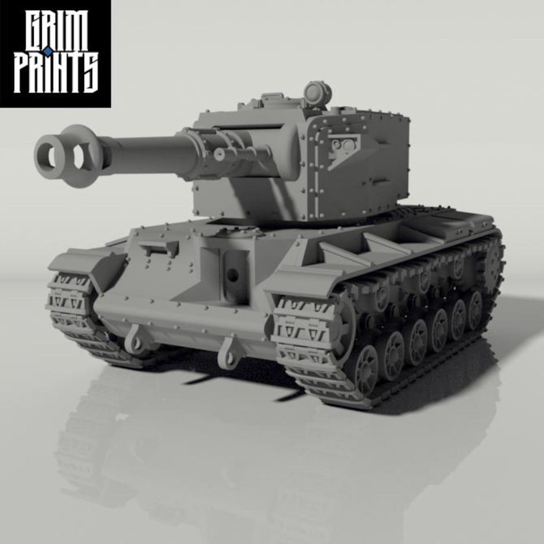 Grim KV-2 "ragnarok" Main Battle Tank • Modular • Grim Prints • FDM ...